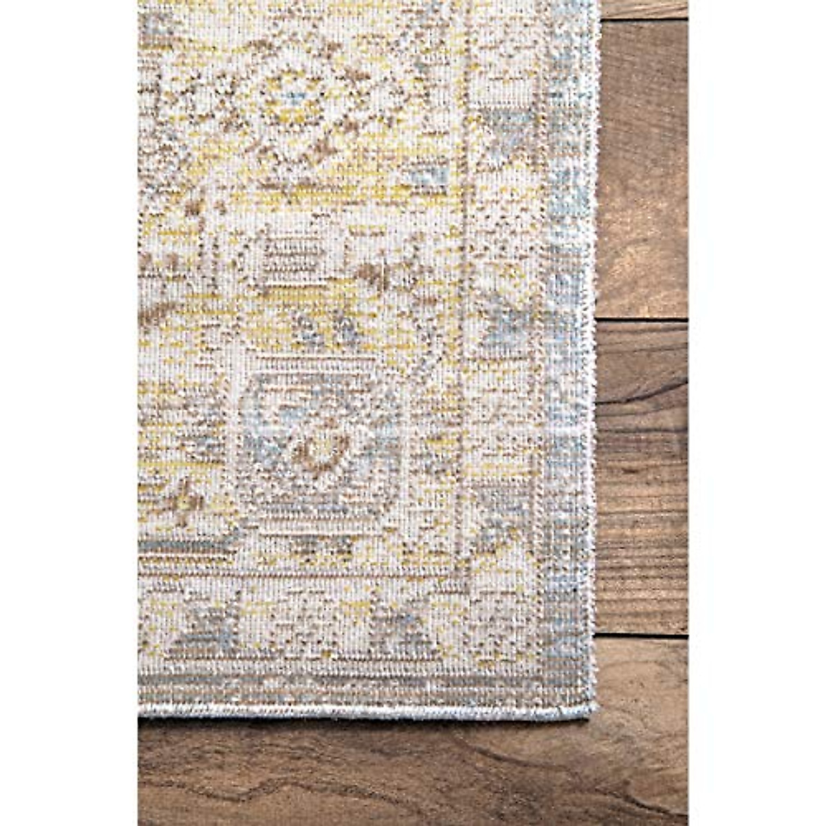 nuLOOM Arlene Vintage Medallion Area Rug, 4' 3" x 6' 6", Beige