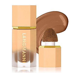 BEFIVECOK Liquid Contour Stick Makeup - Cream Face Contour Wand with Cushion Applicator, Natural Matte Long Lasting Creamy Bronzer Contour, Lightweight Silky Blendable (#01 LIGHT TO MEDIUM)