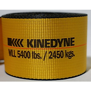 Mytee Products Kinedyne Winch Straps 4" x 30' Gold Heavy Duty Tie Down w/Flat Hooks WLL# 5400 lbs | 4 Inch Cargo Control for Flatbed Truck Utility Trailer (10 Pack)
