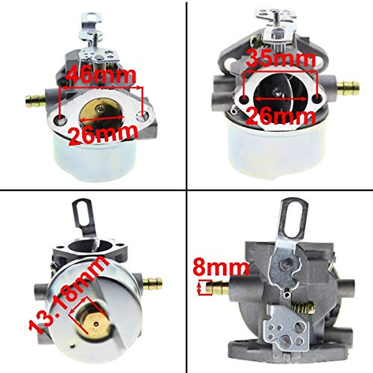 MOTOALL Carburetor for Tecumseh 640058 640058A 632107 640084A 640084B Toro 521 Husqvarna 10527SBE 10527SB 10530SBE 1130SBLS 1130SBE 924SB 924SBE 927SB Snow Blower Thrower Generator Chipper Shredder
