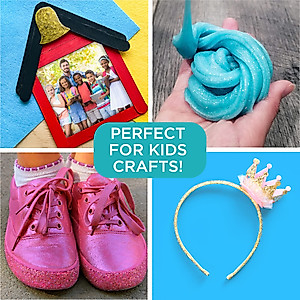 Horizon Group USA Assorted Glitter 90 Pack, Includes Fine, Neon Glitter, Shapes, Foil Glitter & More, Great For Resin Projects, Group Arts and Crafts, DIY Projects, Back to School Supplies & Art Class