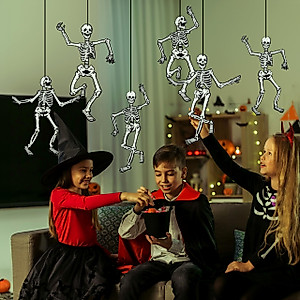 Cheerland Skeleton Bone Garland for Halloween Gatherings White Skull Dancing Bones Spooky Scary Celebration Party Decorations and Supplies