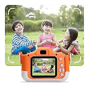 Iuhan HD Mini Digital Camera for Children's Photography and Video Recording,Front and Rear Dual Lens 4000W Photography Video Camera,Children's Camera Camera