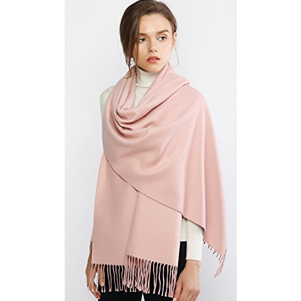 RIIQIICHY Pashmina Shawls and Wraps for Evening Dresses Scarfs for Women Fall Winter Travel Blanket Scarf Large Warm Scarves