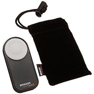 Amazon Basics Wireless Remote Control for Canon Digital SLR Cameras (for specific canon cameras), 0.28" x 1.10" x 3.36"
