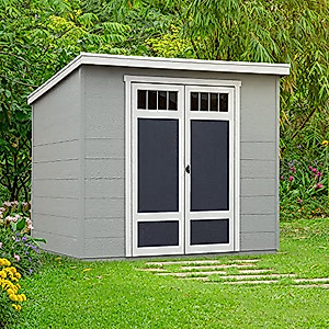 Handy Home Products Highland 8x6 Modern Wooden Storage Shed