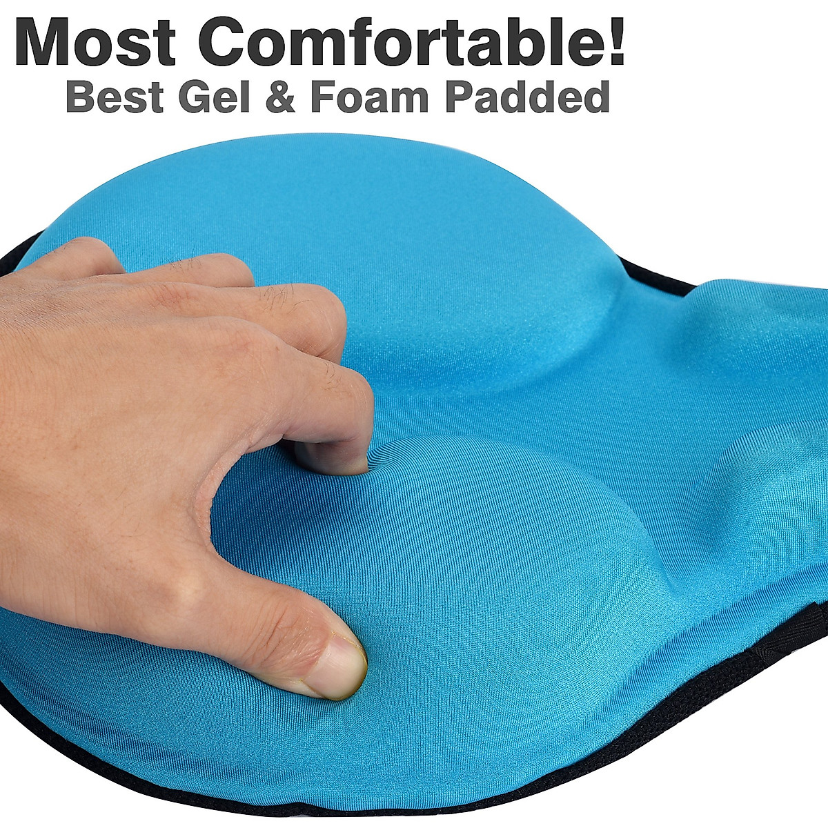DAWAY Extra Soft Bike Seat Cushion - C6 Large Exercise Bicycle Saddle Cover, Thick Widen Foam & Gel Padded, Comfort Breathable Cycling Pad, Fit for Peloton Bikes, Indoor Outdoor Bycicle