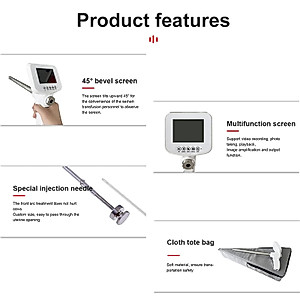 ZWJABYY Artificial Insemination Gun Instrument Cow Visual Endoscope Sperm AI Gun Artificial Insemination Device Deferens Veterinary Breeding Kit,Cattle