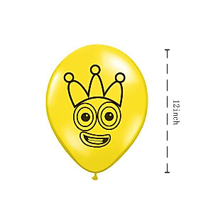 Shunhong 25pcs Number Block Latex Balloons, Assorted Colors, Children's Birthday Party Supplies