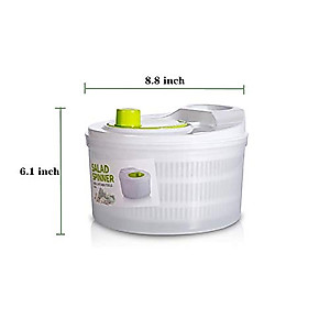 UMIKAkitchen Capacity 3L Salad Spinner Vegetable Washer Fruit Veggie Bowl Collapsible Salad Spinner with Lid Veggie Dryer Set for Kitchen Tools of Lettuce Dryer Salad Shooter Small Salad Spinner
