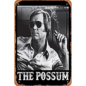 The Possum - George Jones Poster 12" X 8" Vintage Metal Tin Sign Home Decor Garage Man Cave Wall Art