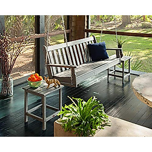POLYWOOD GNS60BL Vineyard 60" Outdoor Swing, Black