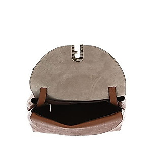 Furla Women's Cognac Leather Primula Large Top Handle Tote Handbag