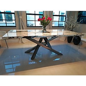 Criss Cross Metal Table Base - Any Size and Color