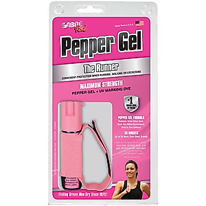 Sabre Maximum Strength Red Pepper Gel with UV Marking Dye and Adjustable Strap Runner Series