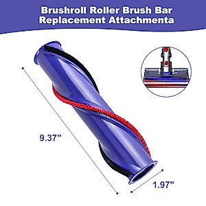Roller Brush Replacement for Dyson V10 Cordless Vacuum Cleaner Part, Brushroll Roller Brush Bar Replacement Attachment Compatible with Dyson V10 (For Dyson V10)