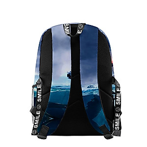Subnautica Below Zero Shoulders Backpack Women Men Fashion Daypack Travel Bag