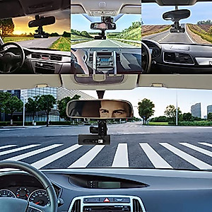 ChengFu Dash Cam Mount, Dash Cam Mirror Mount, Car Dash Cam Mount, Dash Cam Mount Rear View Mirror Holder, Compatible with 70mai Smart Dash Cam 1S