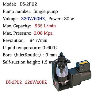 Submersible Sump Pump Metering Water Pump DS-2PU2 220V AC Dosing Pumps Transfer Pump