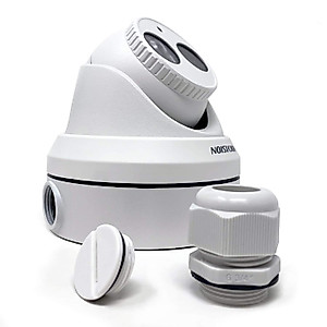 White Junction Box/Mounting Base for Hikvision Turret Camera DS-2CD23x2 CB130T DS-1280ZJ-DM8 (6 Pack)