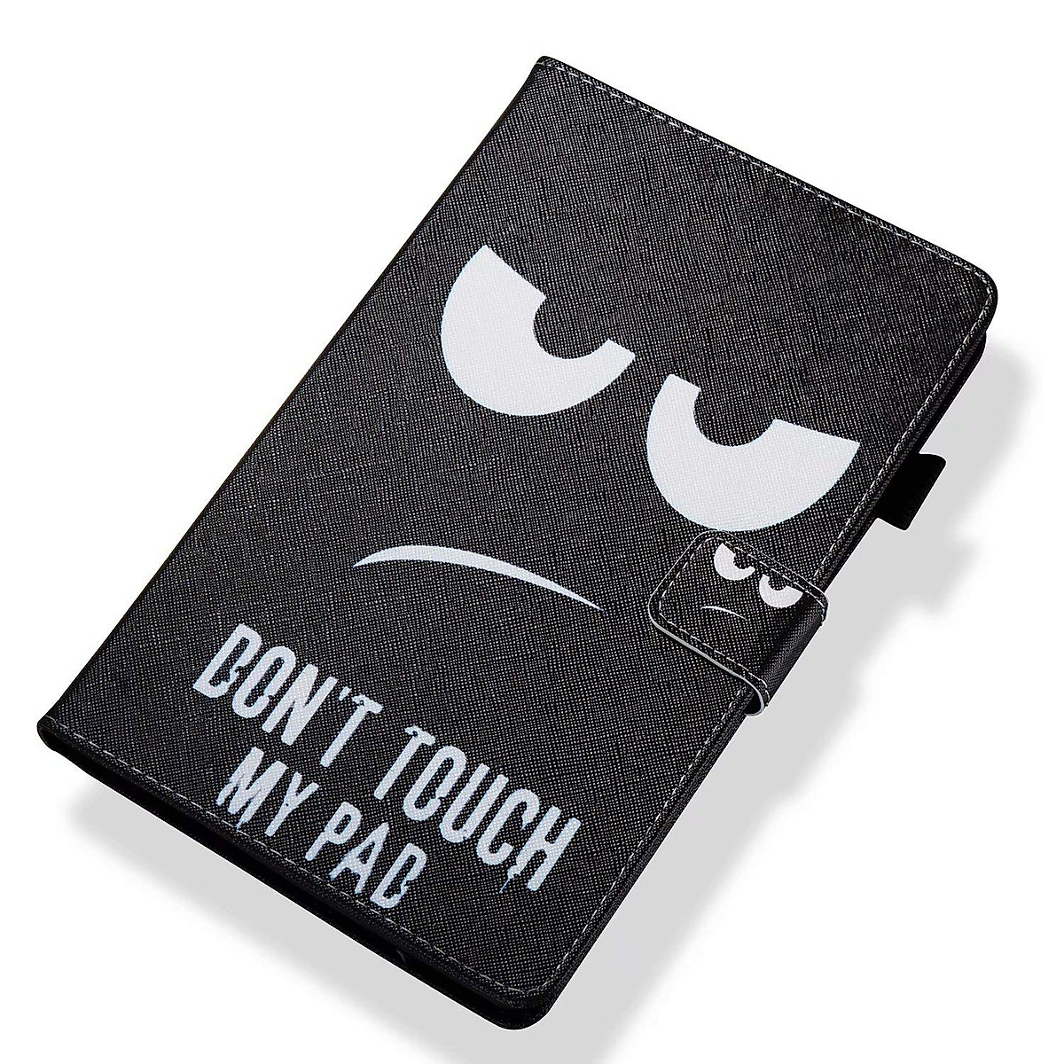 Case for 2016-2018 Kindle Fire HD 8 - MonsDirect PU Leather Smart Case Cover with Auto Wake/Sleep for Kindle Fire HD 8 Tablet (8" 2018 2017 2016 Release, 8th/ 7th / 6th Generation), Don't Touch My Pad