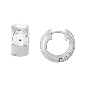 Silpada 'Wide Horizons' Huggie Hoop Earrings in Sterling Silver