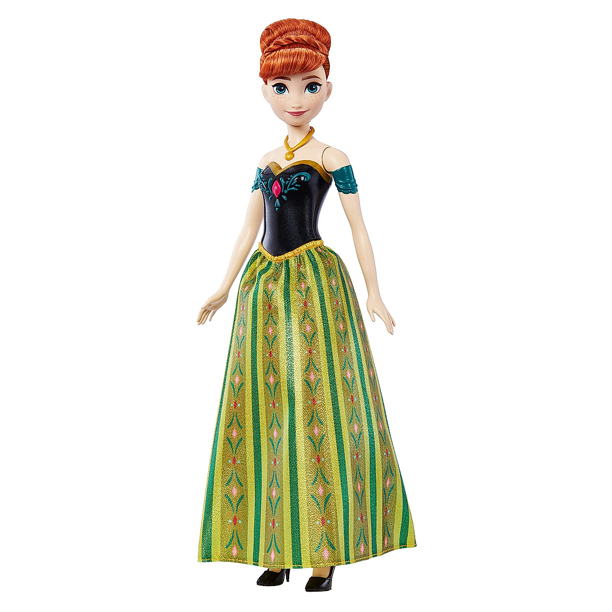 Mattel Disney Frozen Toys, Singing Anna Doll with Signature Clothing, Sings “For the First Time in Forever” from the Movie Frozen