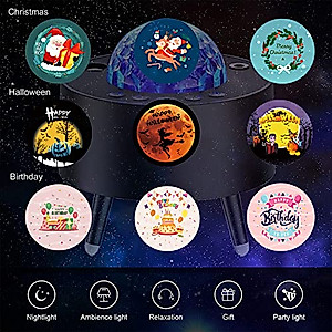 Galaxy Projector Star Projector,Ceiling Led Night Light for Bedroom with Remote Control ,Built-in Bluetooth Speaker for Valentine's Day,Birthday,Party, Gifts for Kids Couple Friends