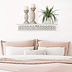 Habitat Fetco Gaudin White 30-in. Decorative Shelf