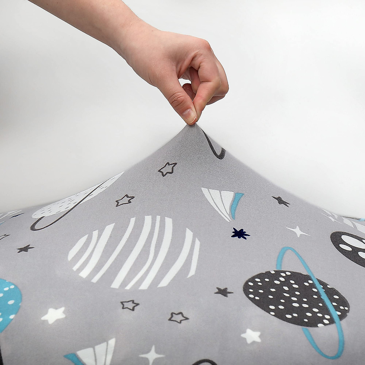 BROLEX Stretchy Newborn Lounger Cover 2 Pack Sung Fitted Removable Slipcover, Ultra Soft Breathable,Space Planet