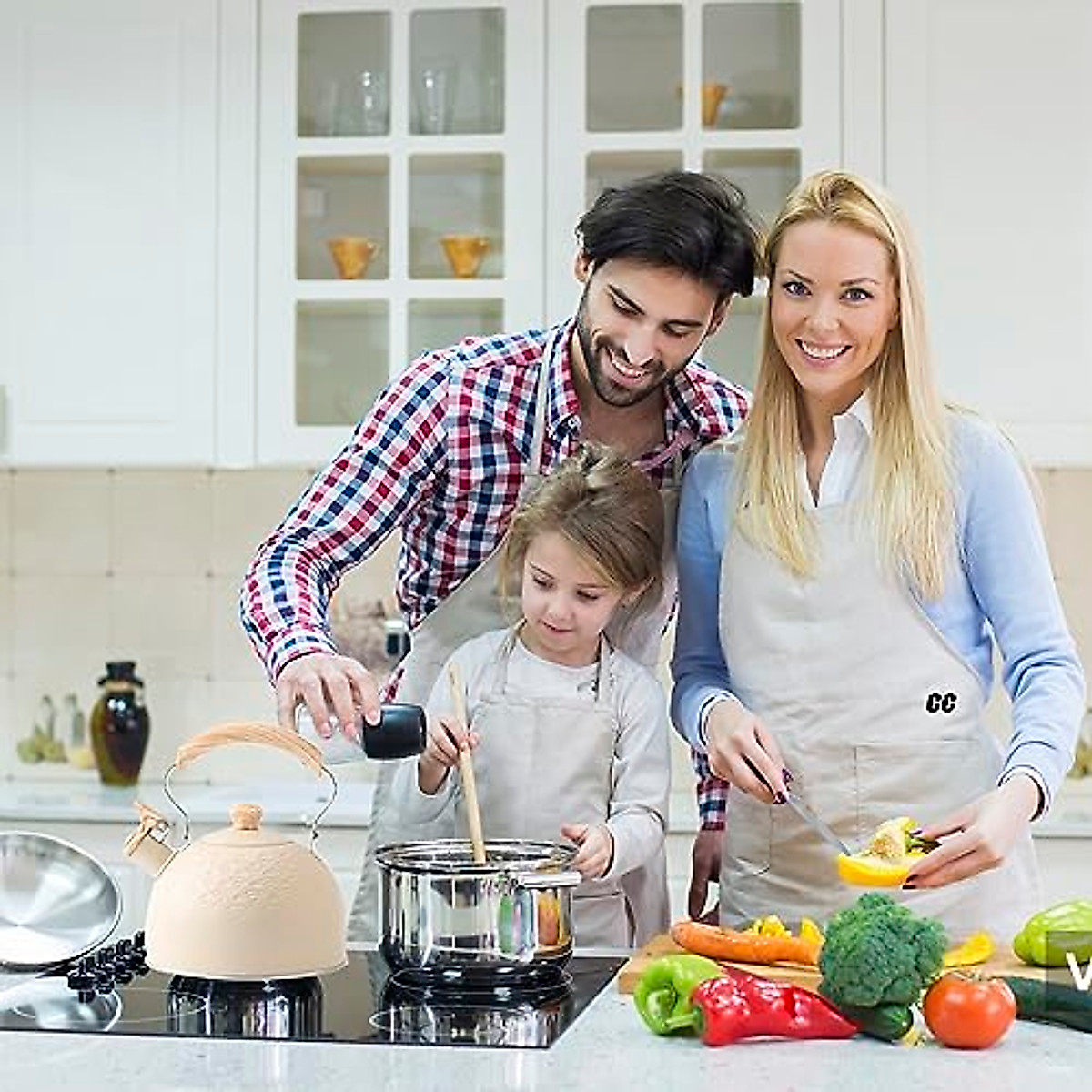 2.5L Stainless Steel Tea Kettle Teapot with Foldable Anti-Heat Handle,for Gas Hobs, Induction and Electric Hobs▂19 * 23cm/7.48"*9.06"