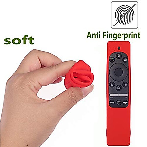 Silicone Protecitve Case Cover for Samsung Smart TV Remote Control BN59 Series, with Magnet Anti-Lost Shockproof Soft Anti Slip Samsung Remote Control Cover(Luminus Green)