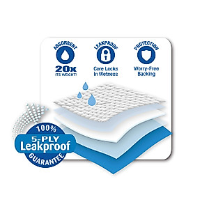 Four Paws Pet Select Pee Pee Pads for Dogs and Puppies 100 Count Standard: 22" x 22"