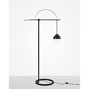 GHGHF Nordic Floor Lamp Iron Glass Floor Lamps for Living Room Bedroom Study Decoration Light Home E27 Table Lamp Standing Lamp