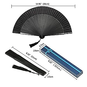 Decorative Folding Fans Bamboo Chinese Silk FashionJapan Style Hand Fans Popular Fan Handheld Folding Women Girls Show Fans Hand Held Elegant Fan fan