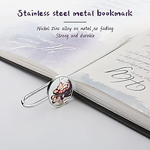 Personalized Bookmark Custom Metal Bookmarks Design Your Text Photo Logo rustless Refined Book Markers Souvenirs Memorial Gift for Book Worms Teachers Students Girlfriend Boyfriend (1")