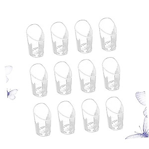 SWOOMEY 25pcs fruit containers clear cake containers clear cups disposable individual cheesecake cups clear dessert pots party Treat Cups plastic cup mousse cup dessert bowl food soup cup