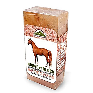 Himalayan Nature 100% Natural Himalayan Rock Salt Block - Mineral Salt Licking Brick for Animals, Horses & Deer | 5 LBS, 5-8 LBS
