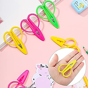 18 Pcs Mini Scissors Thread Tiny Scissors Colorful Travel Scissors Sewing Small Scissors 2.56 x 1.65 Inch Embroidery Craft Scissors with Cover, 3 Colors