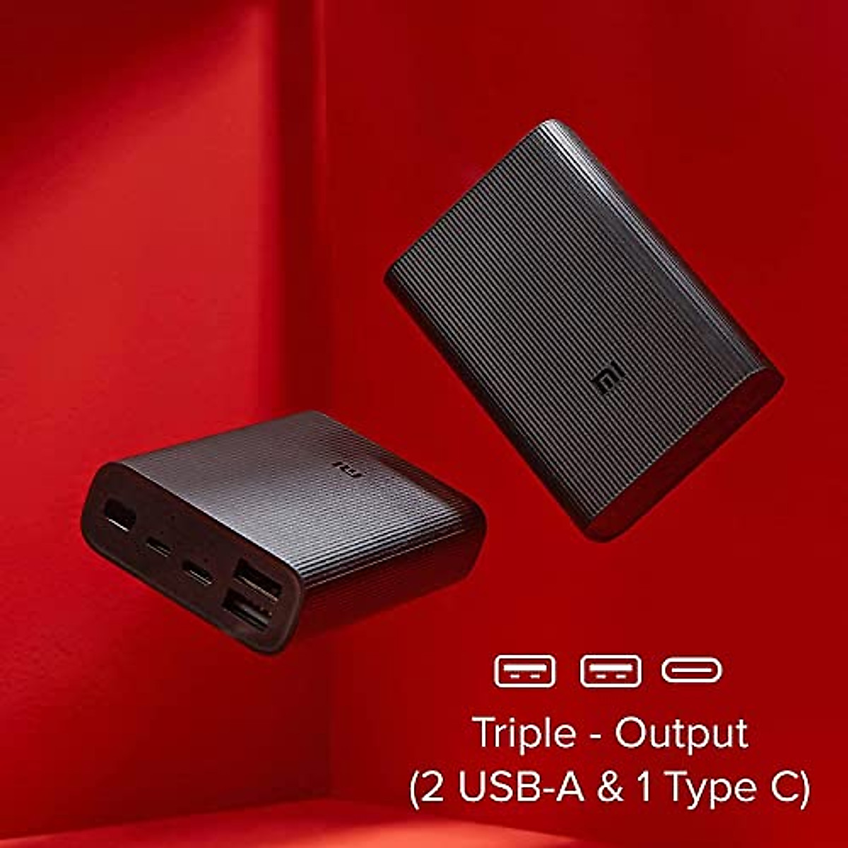 Xiaomi Redmi 20000mAh Fast Charge Power Band Bundled with Mi Ultra Compact 10000mAh Power Bank - Best Combination of Capacity and Mobility