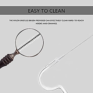 4 Pcs Anti Wrinkle Straw, Reusable Glass Drinking Flute Straw for Engaging Lips Horizontally to Prevent Lip Wrinkles & Vertical Lip Lines, High Borosilicate Cured Glass Straw for Beverages