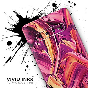 DesignSkinz Blurred Abstract Flow V15 Protective Vinyl Decal Wrap Skin Cover Compatible with The Samsung Galaxy S20 (Screen Trim & Back Glass Skin)