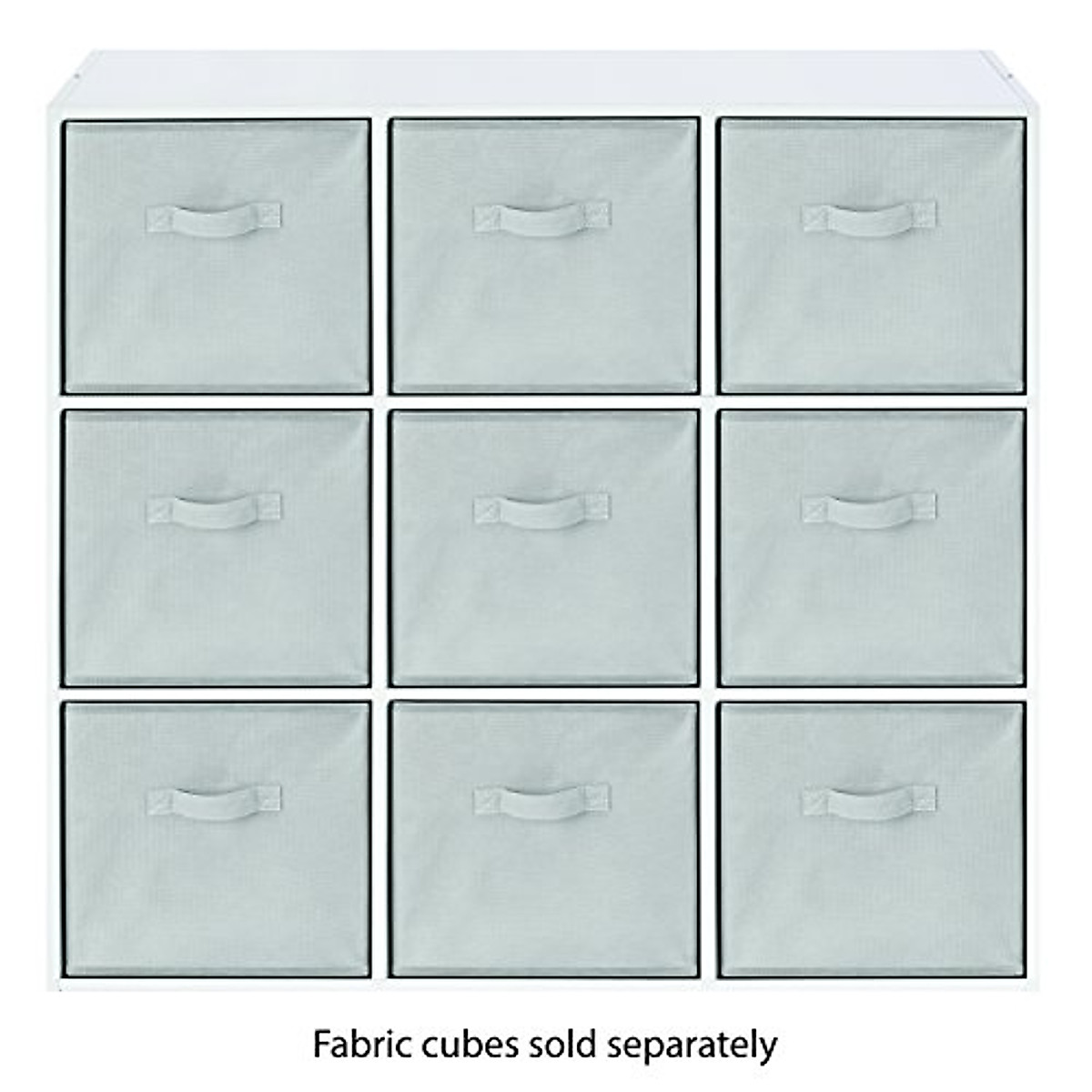 Whitmor 9 Cube Wood Storage Organizer - White (6422-8859-WHT-BB)