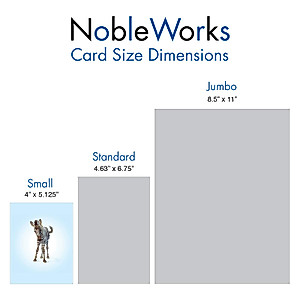 The Best Card Company 20 Assorted Baby Notecards Box Set 4 x 5.12 Inch with Envelopes (10 Designs, 2 Each) Zoo Babies AM6726BBG-B2x10