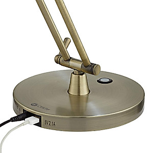 OttLite Refine LED Antique Brass Desk Lamp