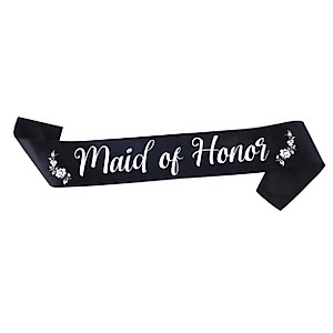 Bride to Be & Maid of Honor Sash Set - Wedding Party Sash Bundle | Bachelorette Party Bridesmaid Sashes Tribe Squad Crew Bridal Shower Decorations Favors Supplies Favor Bridesmaids Gift Team Bride