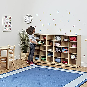 ECR4Kids ECRKids Storage & Organization, 30 Cubbies, Birch Finish