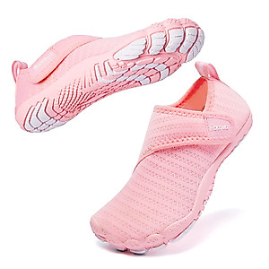 Racqua Kids Water Shoes Girls Quick Dry Lightweight Sport Beach Aqua Shoes Barefoot Outdoor Swim Pool Walking Boating Surfing Shoes Little Kid Pink 13
