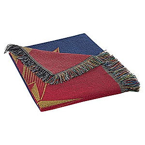 Marvel's Captain Marvel, "Protector of Skies" Woven Jacquard Throw Blanket, 46" x 60", Multi Color