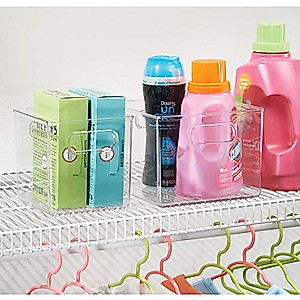 InterDesign Linus Plastic Countertop, Closet, and Vanity Organizer, Storage Bin for Bathroom, Bedroom, Office, Craft Room, Kitchen, Cube